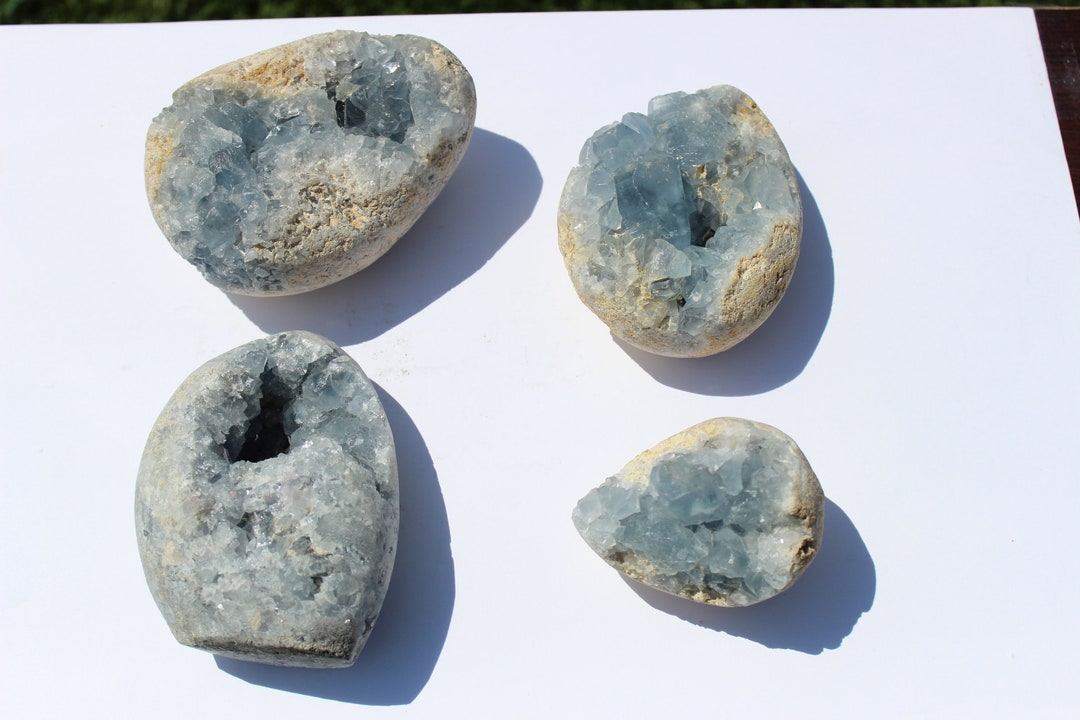 Natural Blue Celestine Geodes! - Etsy