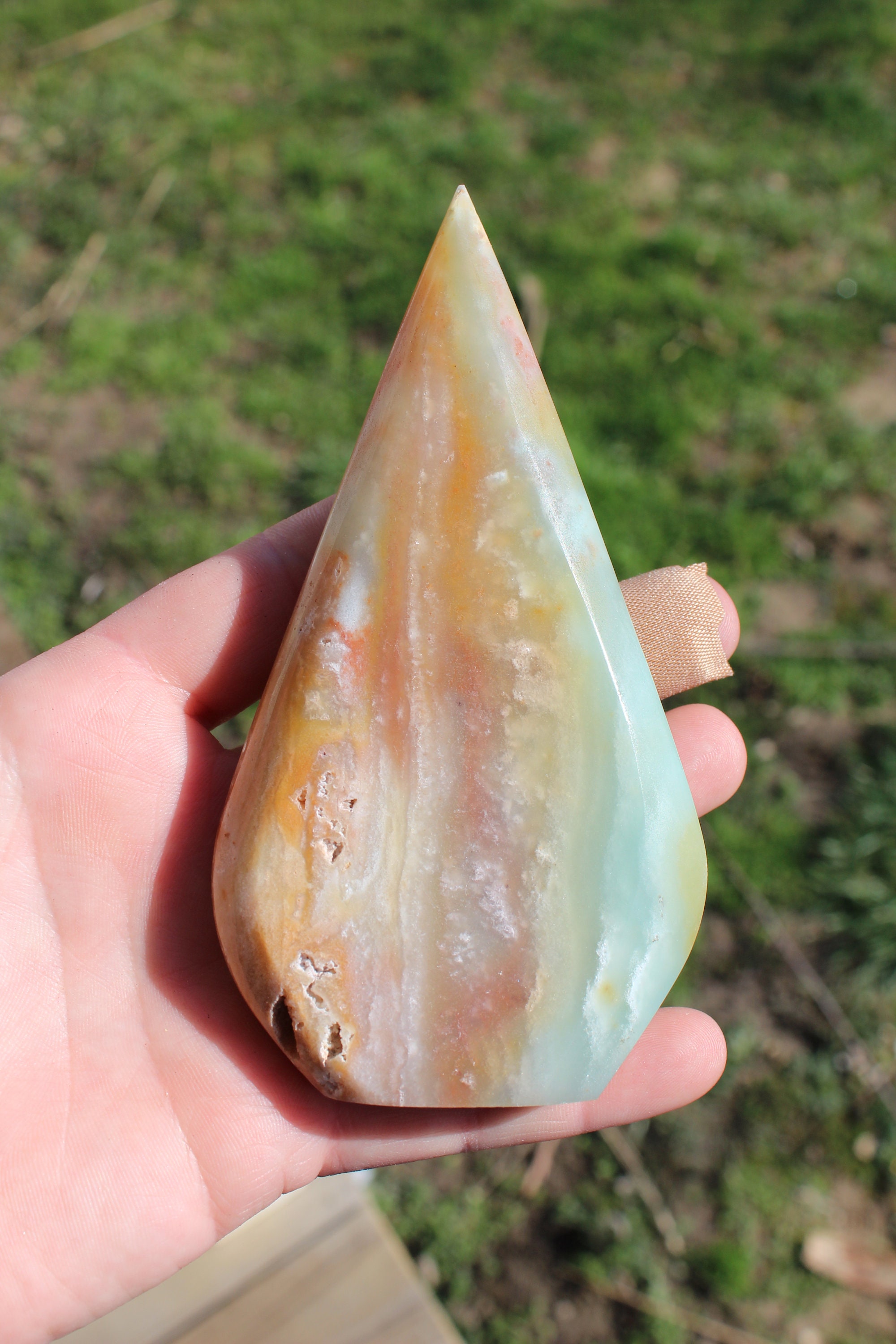 Caribbean Calcite and Black Agate Freeforms - Etsy