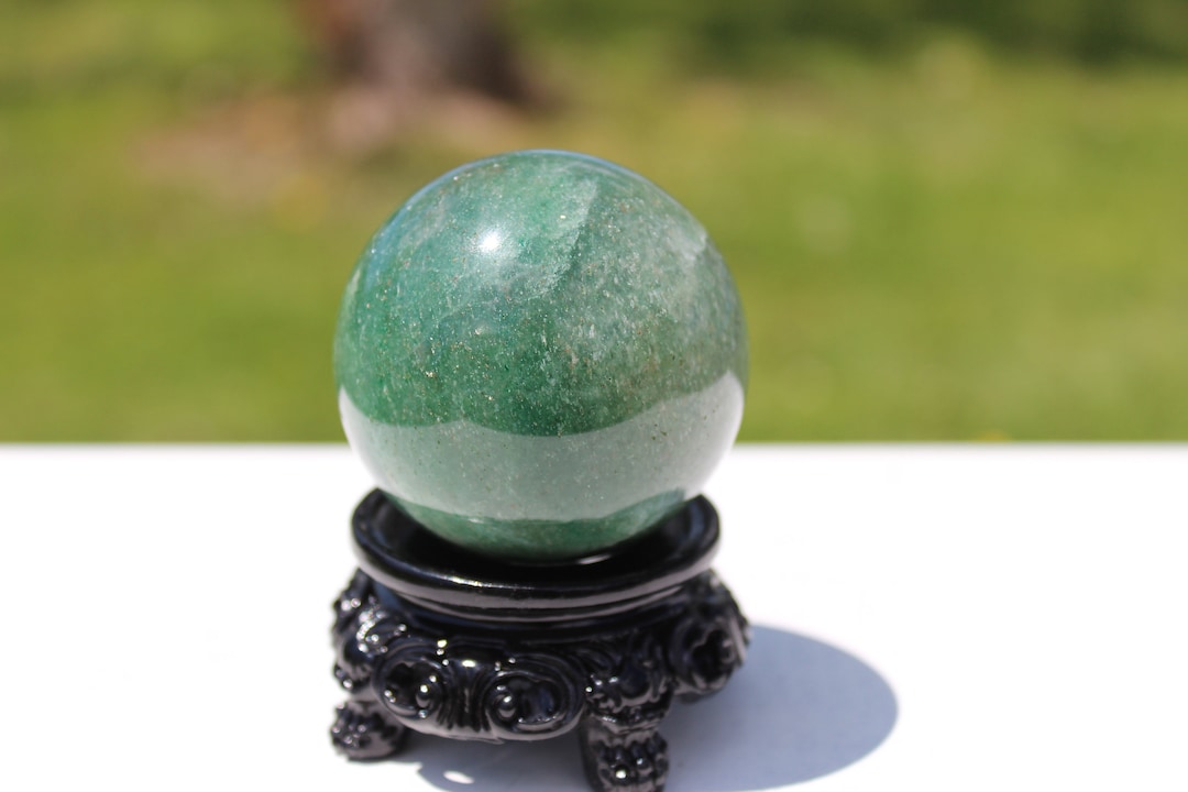 Green Strawberry Quartz Sphere - Etsy