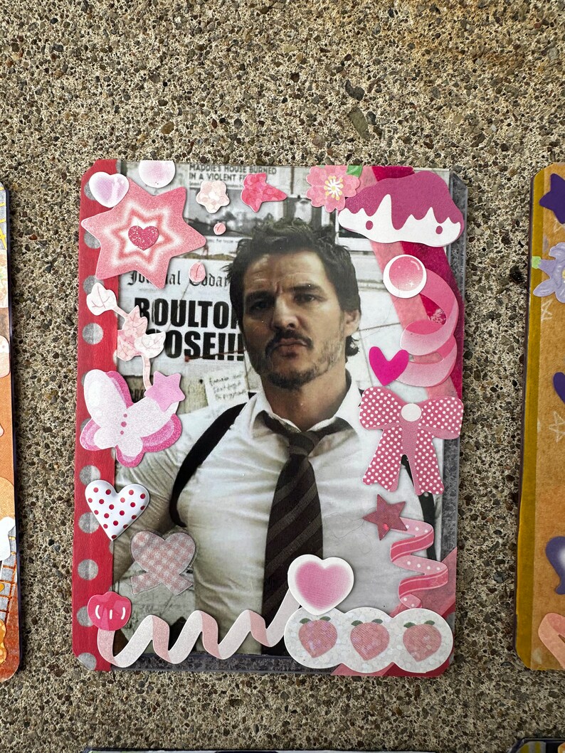 Pedro Pascal Photocards, Decorated Photocard, Handmade, Sticker, Deco K ...