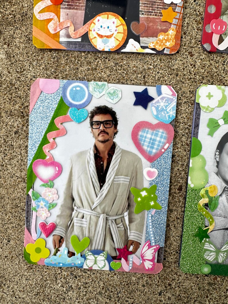Pedro Pascal Photocards, Decorated Photocard, Handmade, Sticker, Deco K ...