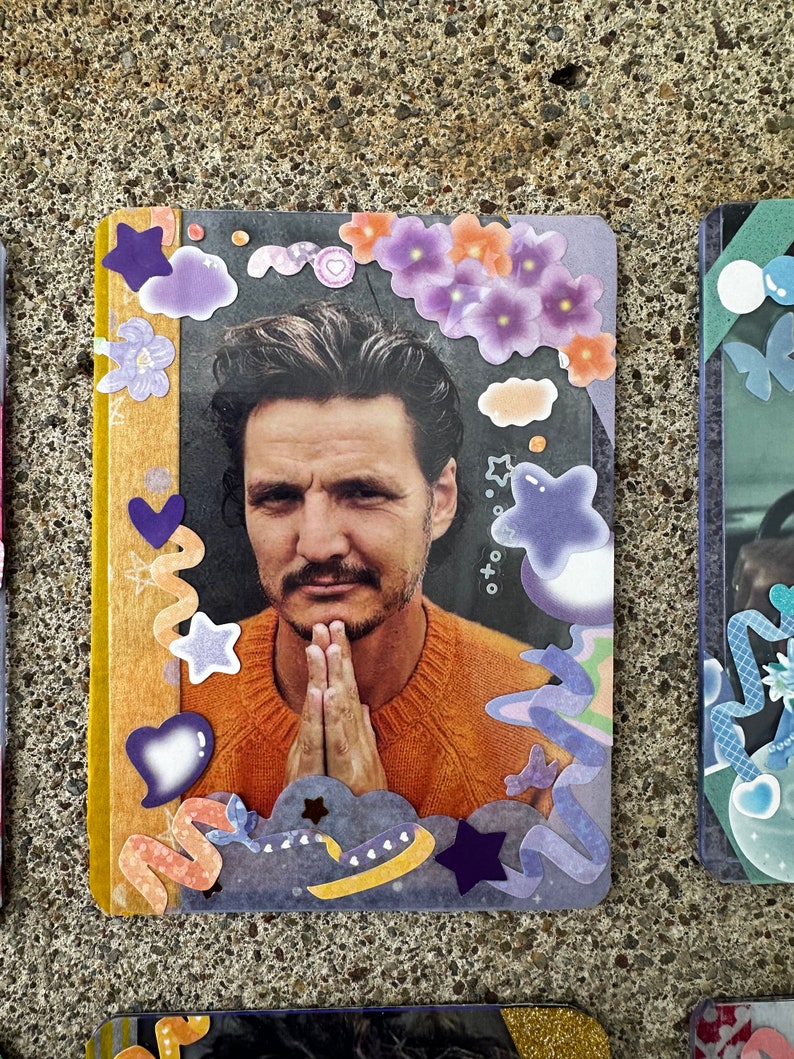 Pedro Pascal Photocards, Decorated Photocard, Handmade, Sticker, Deco K ...
