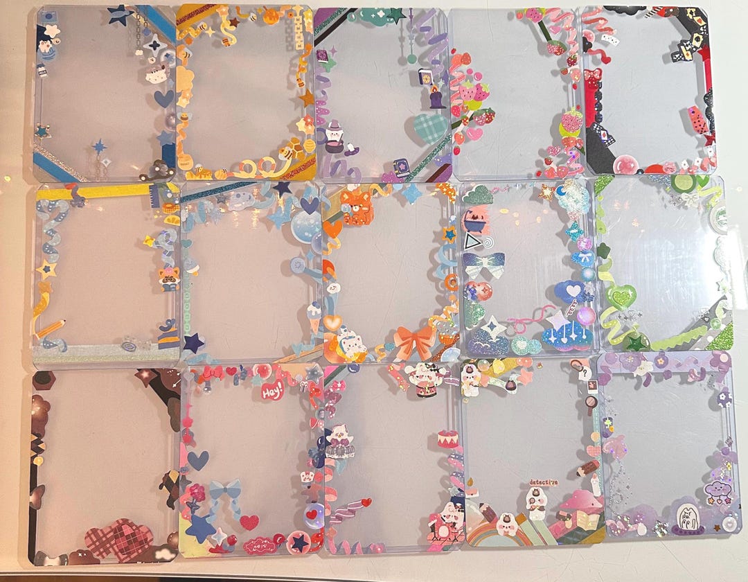 Premade Decorated Toploader, Photocard, Decorated Toploader, Custom ...