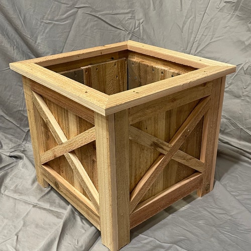 Modern Farmhouse Shaker Cedar Planter High Quality Build and - Etsy