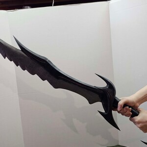 Daedric Sword, 45, Skyrim, Hand Painted, Replica, Prop, Filament PLA ...