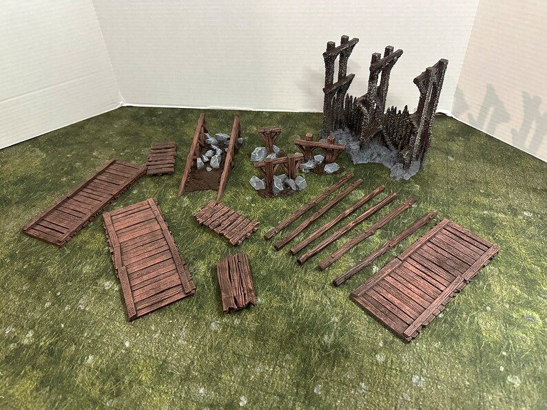 Sunken Scaffolding, Pathfinder, D&D, Wargaming, Warhammer Fantasy, 3D ...