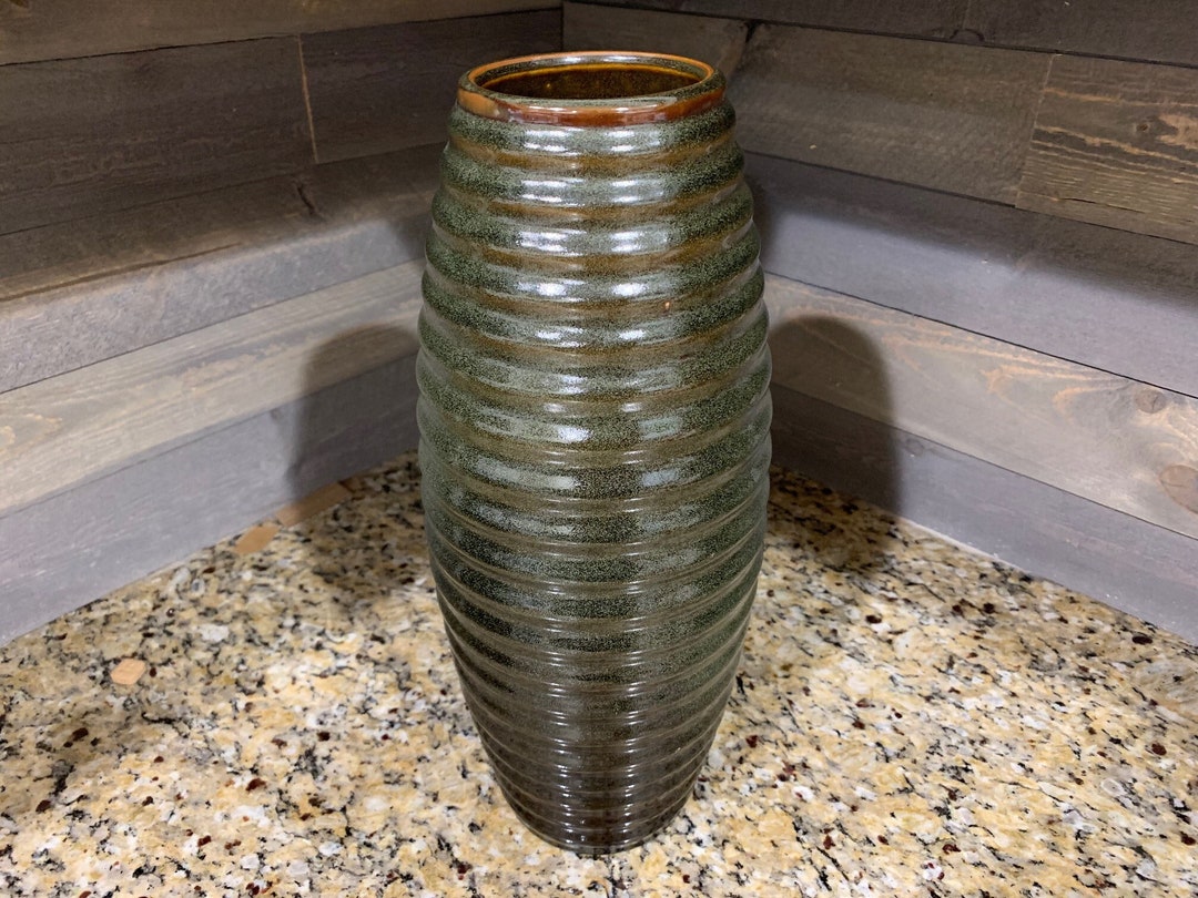 Hosley Potteries Tall Ribbed 14 Vase Natural Handcrafted - Etsy