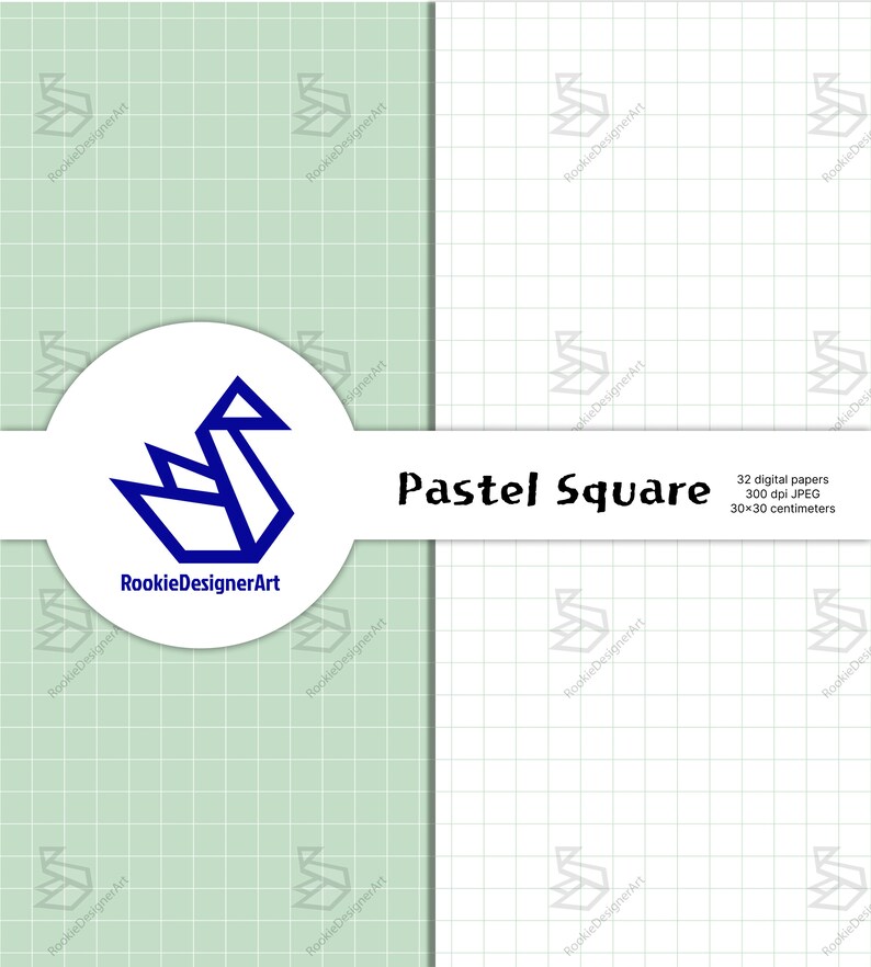 Grid Check Digital Paper, Seamless Pattern, Crosshatch Squares, Pastel ...