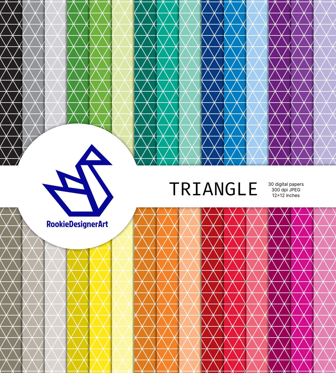 Triangle Digital Paper, Line Digital Paper, Line Pattern, Triangle ...