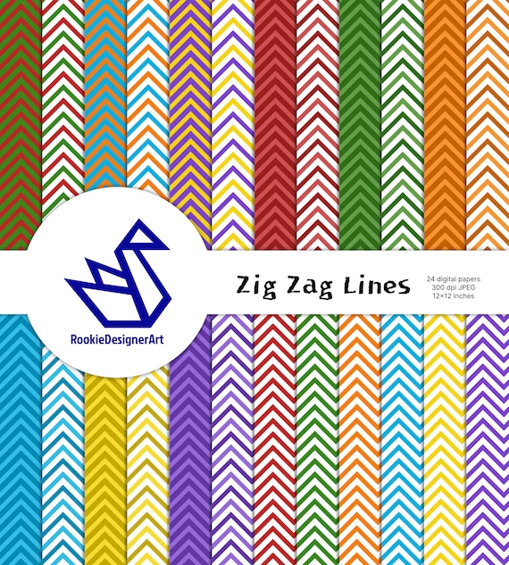Colorful Zigzag Line