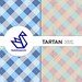 Tartan Digital Paper Clipart, Tartan Clipart, Seamless Background ...