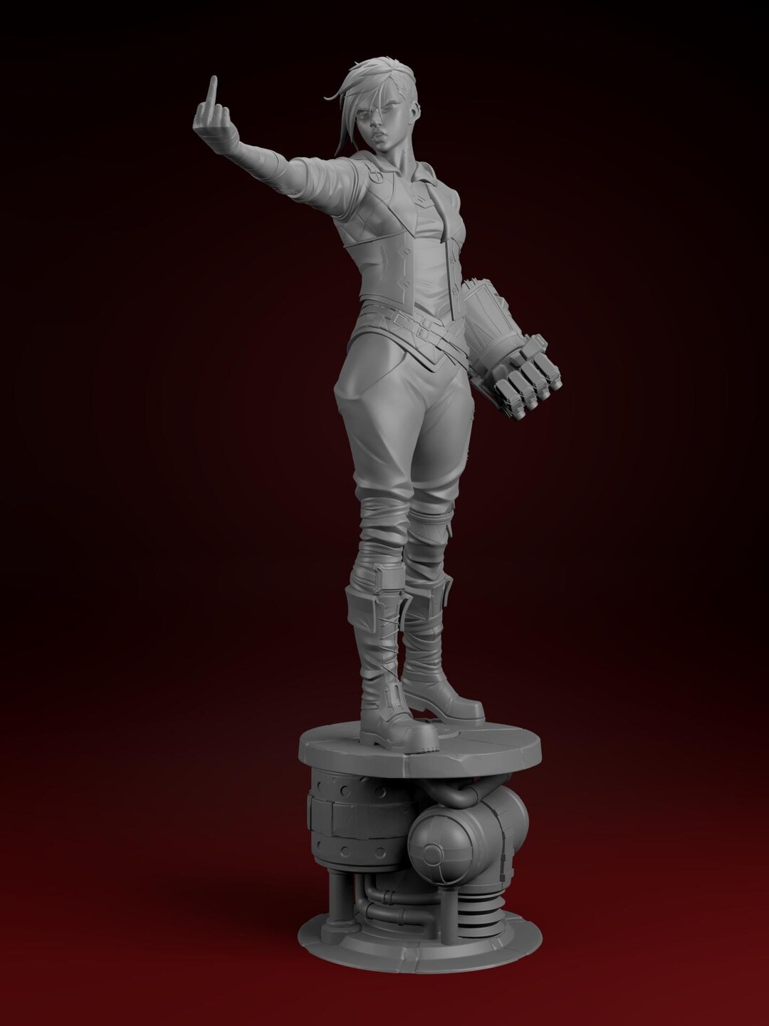 Vi- Punk 3D Printed Collectable Fan Art - Etsy