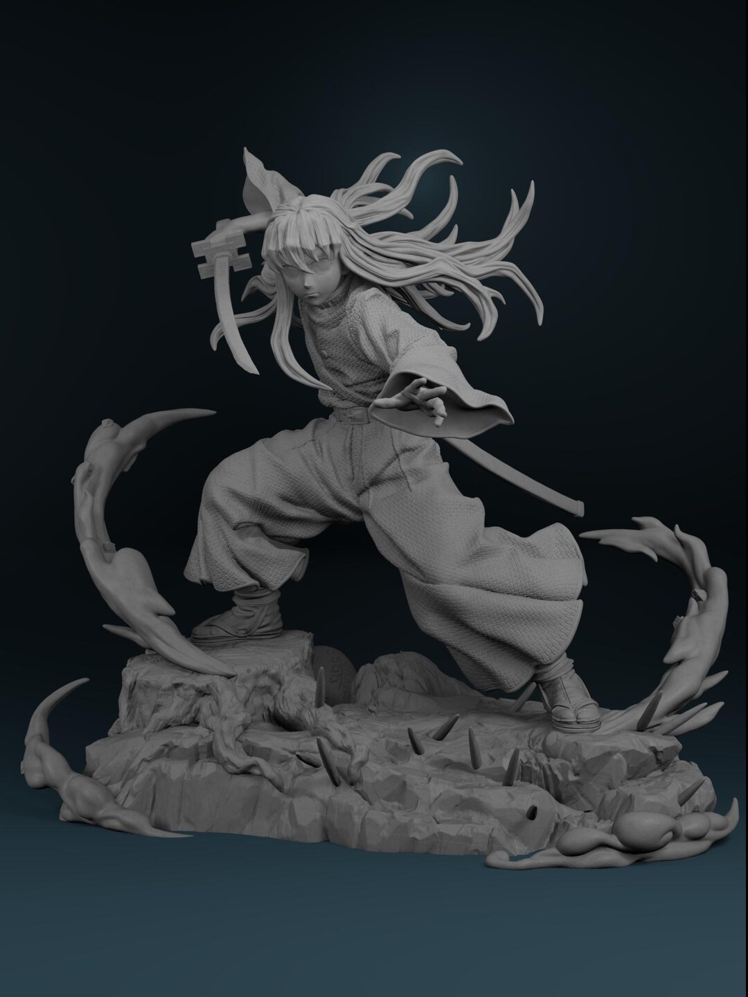 Muichiro 3D Printed Collectable Fan Art - Etsy UK