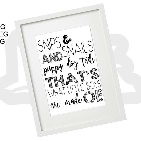 Snips and Snails - Etsy