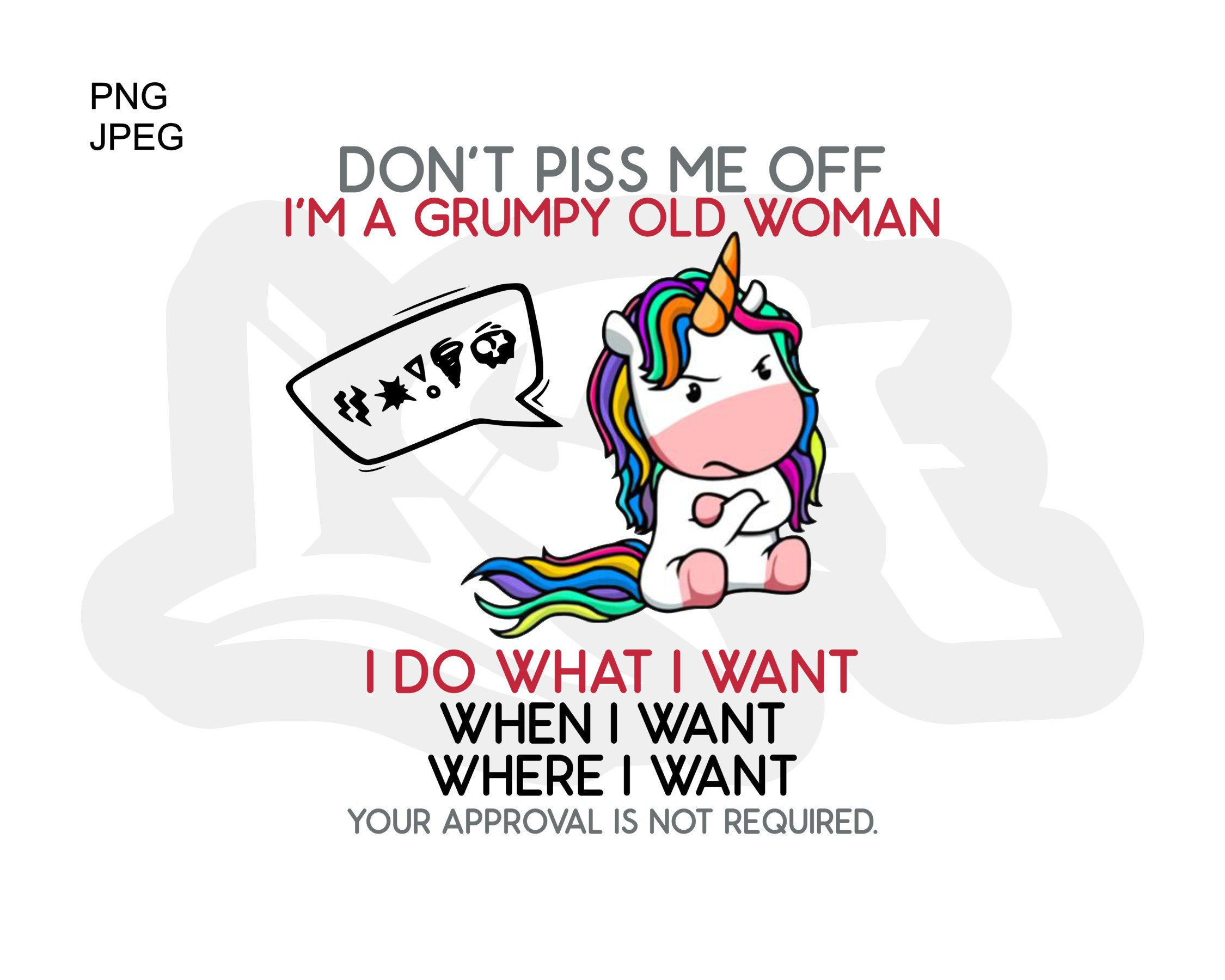 Grumpy Old Woman Image Png Jpeg Mug Making Best Friend Gift Diy Craft ...