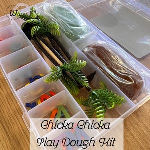 Chicka Chicka Play Dough Kit Homemade Playdough Sensory Activity - Etsy