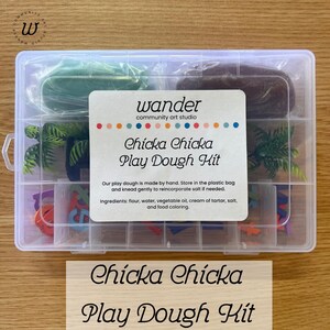 Chicka Chicka Play Dough Kit Homemade Playdough Sensory Activity - Etsy