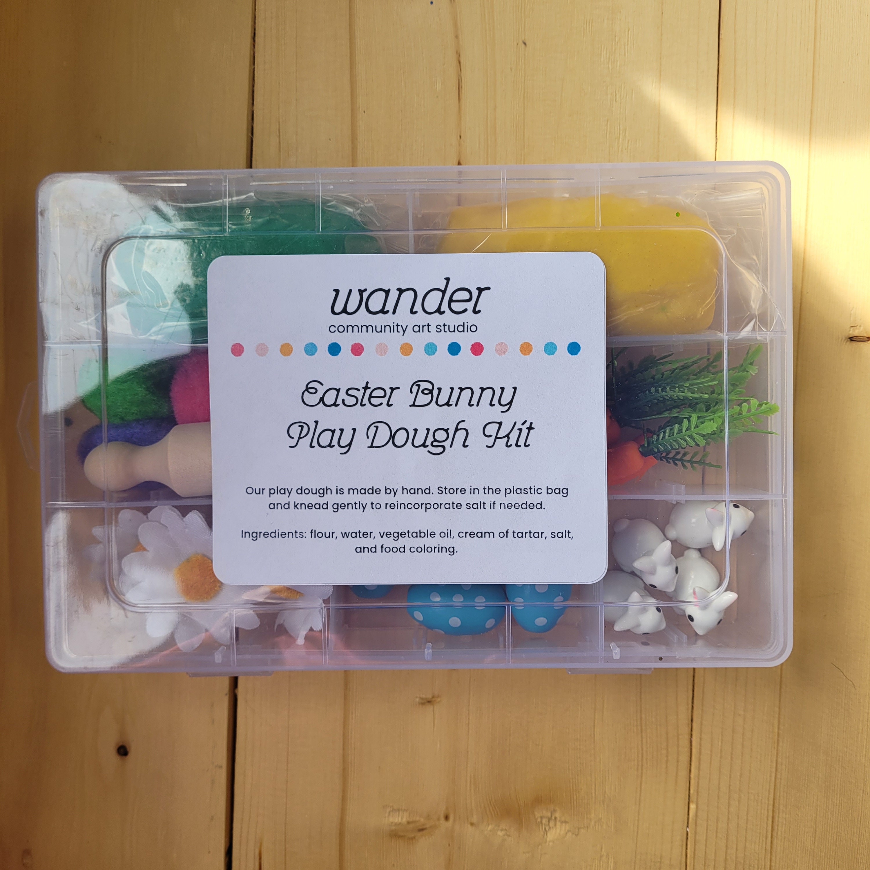 Easter Bunny Play Dough Kit Playdough Sensory Activity Spring Sensory ...