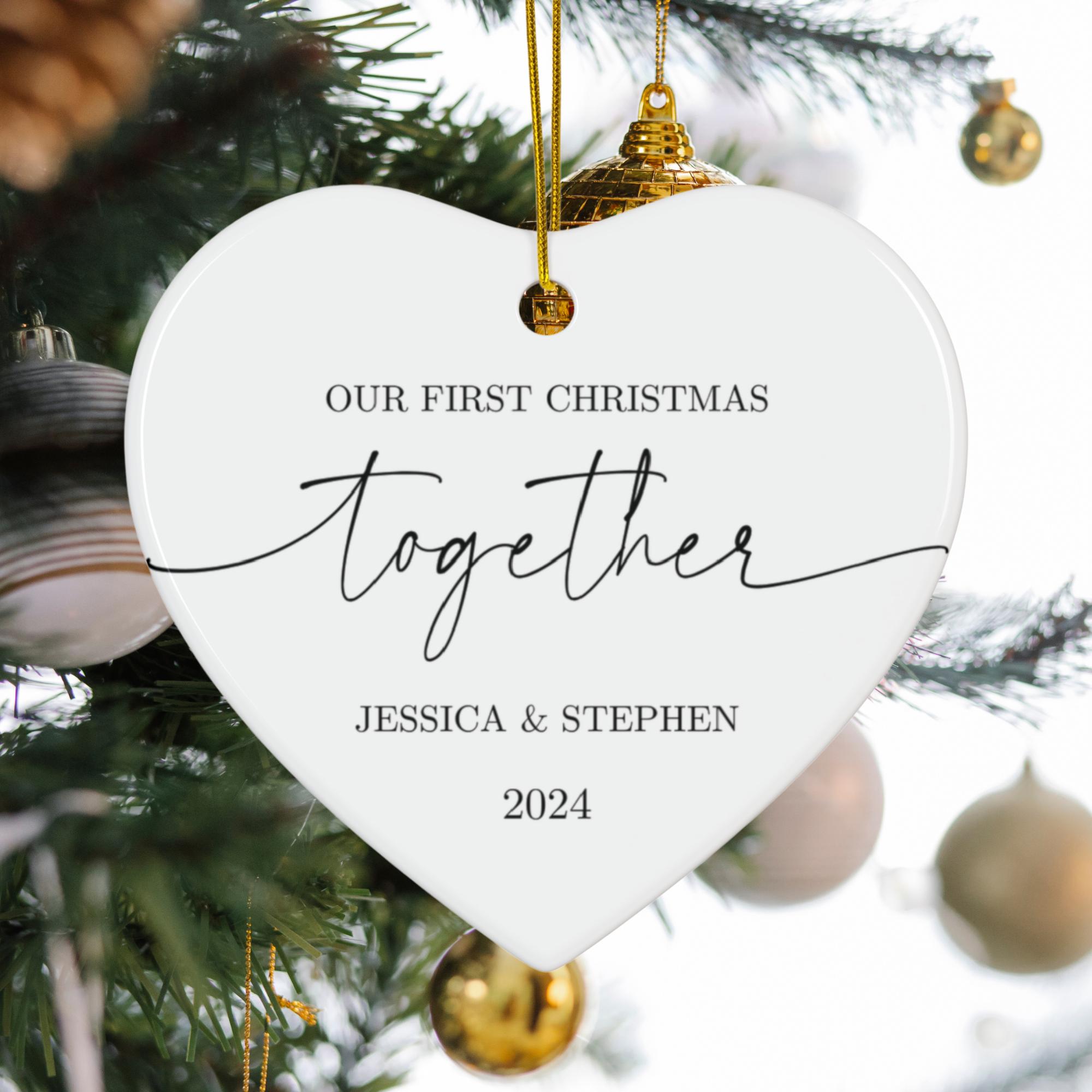 Personalized First Christmas Together Ornament, Couples Keepsake - Etsy