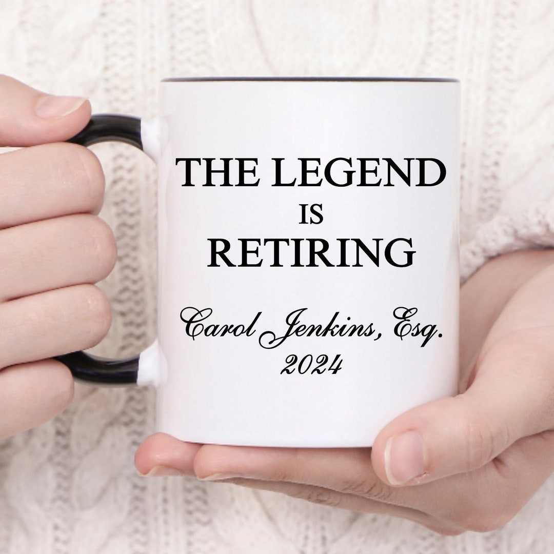 Lawyer Retirement Mug, Lawyer Retirement Gift, Custom Attorney ...