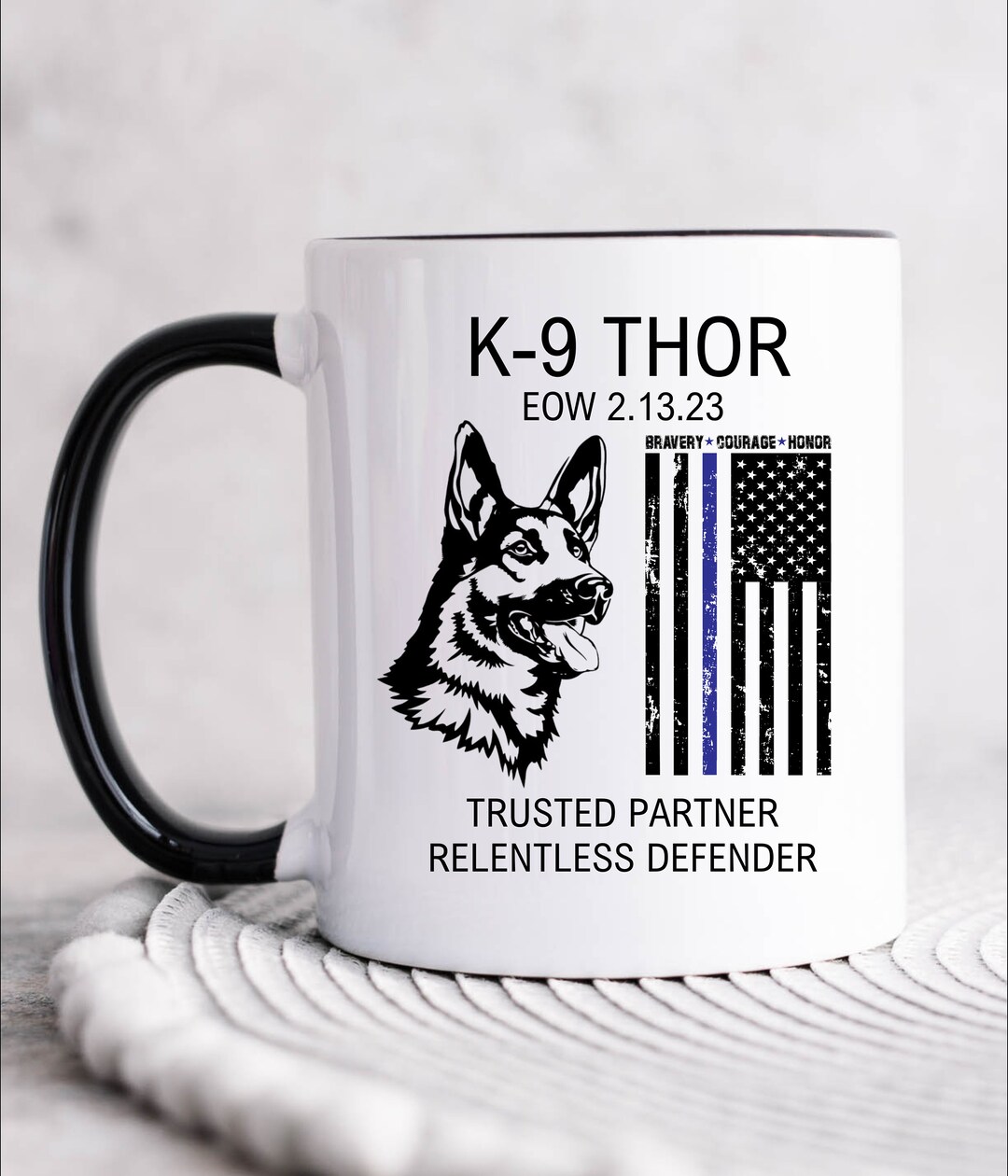 K9 Officer Mug, K9 Team, K9 Police Dog Unit Gifts, German Shepherd K9 ...