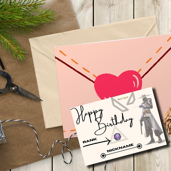 Buy Valorant Birthday Card Online In India - Etsy India