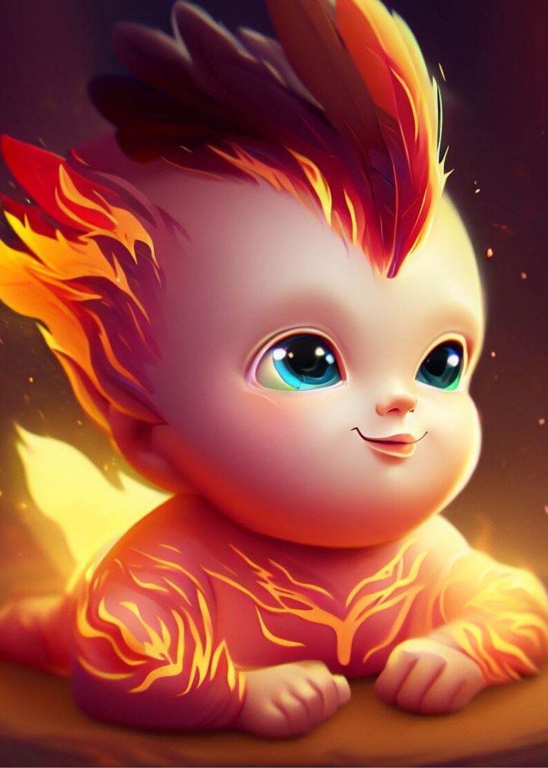 Valorant Cute Baby Phoenix Digital Art / Digital Wall Art / Digital ...