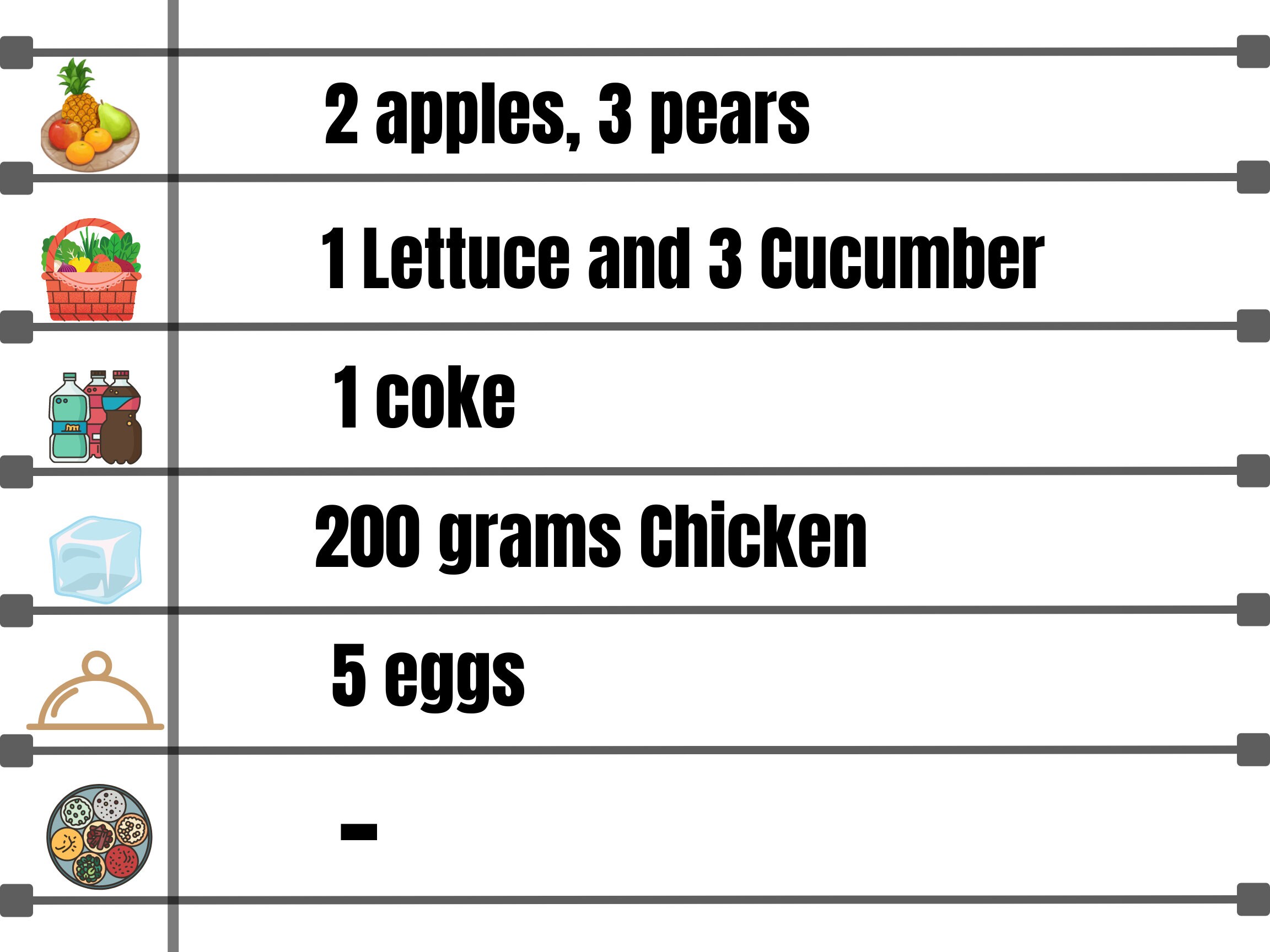 Refrigerator Contents List Printable // Save Money,refrigerator ...