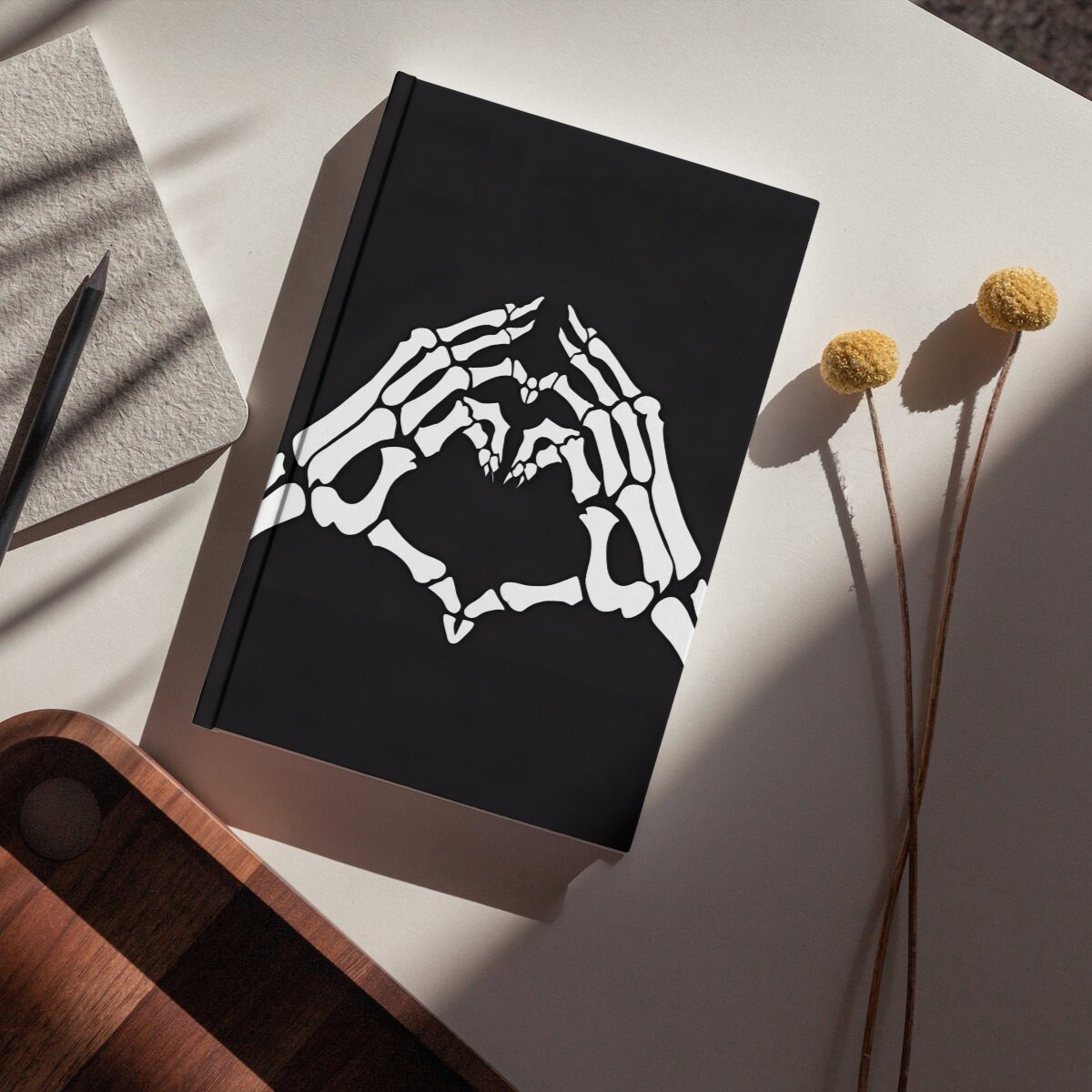 Skeleton Hand Heart Sign Printable Wall Art Skull Print - Etsy