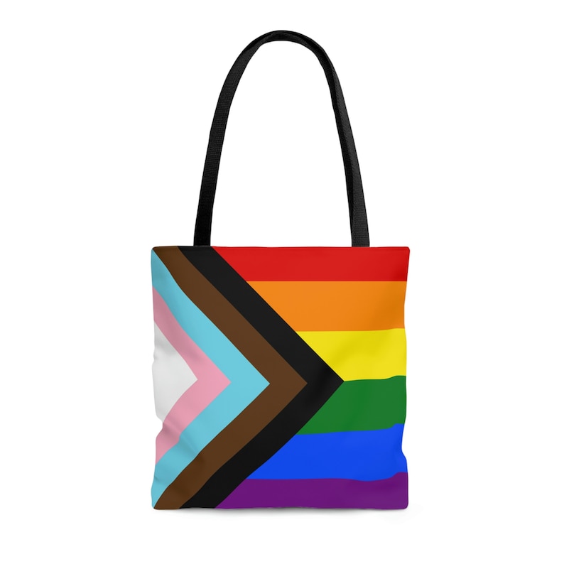 Progress Pride Rainbow Flag LGBTQ Pride Tote Bag - Etsy