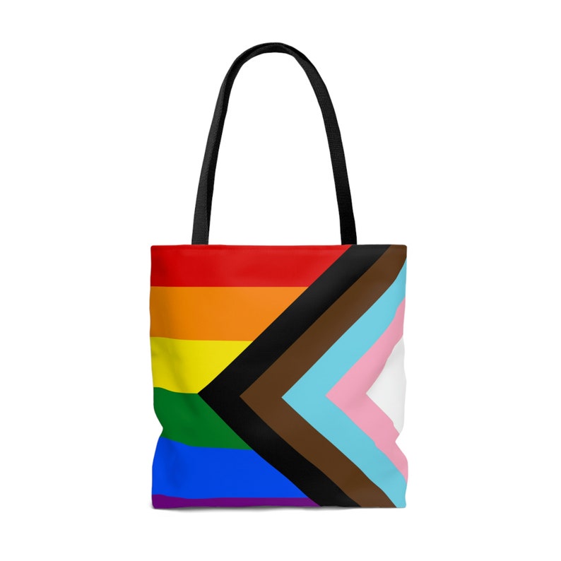 Progress Pride Rainbow Flag LGBTQ Pride Tote Bag - Etsy