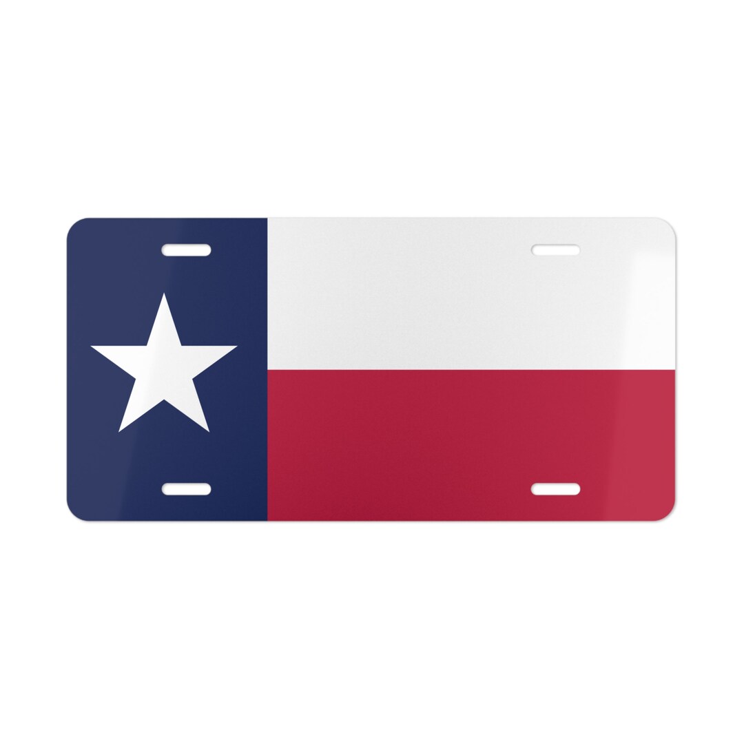 Texas Flag Car Plate Tag - Etsy