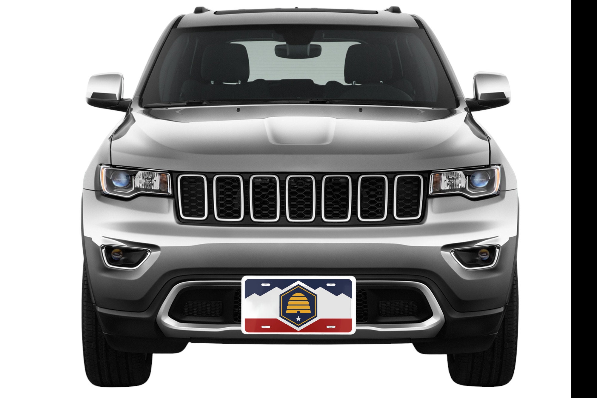 Utah Beehive State Flag Car Plate Tag - Etsy