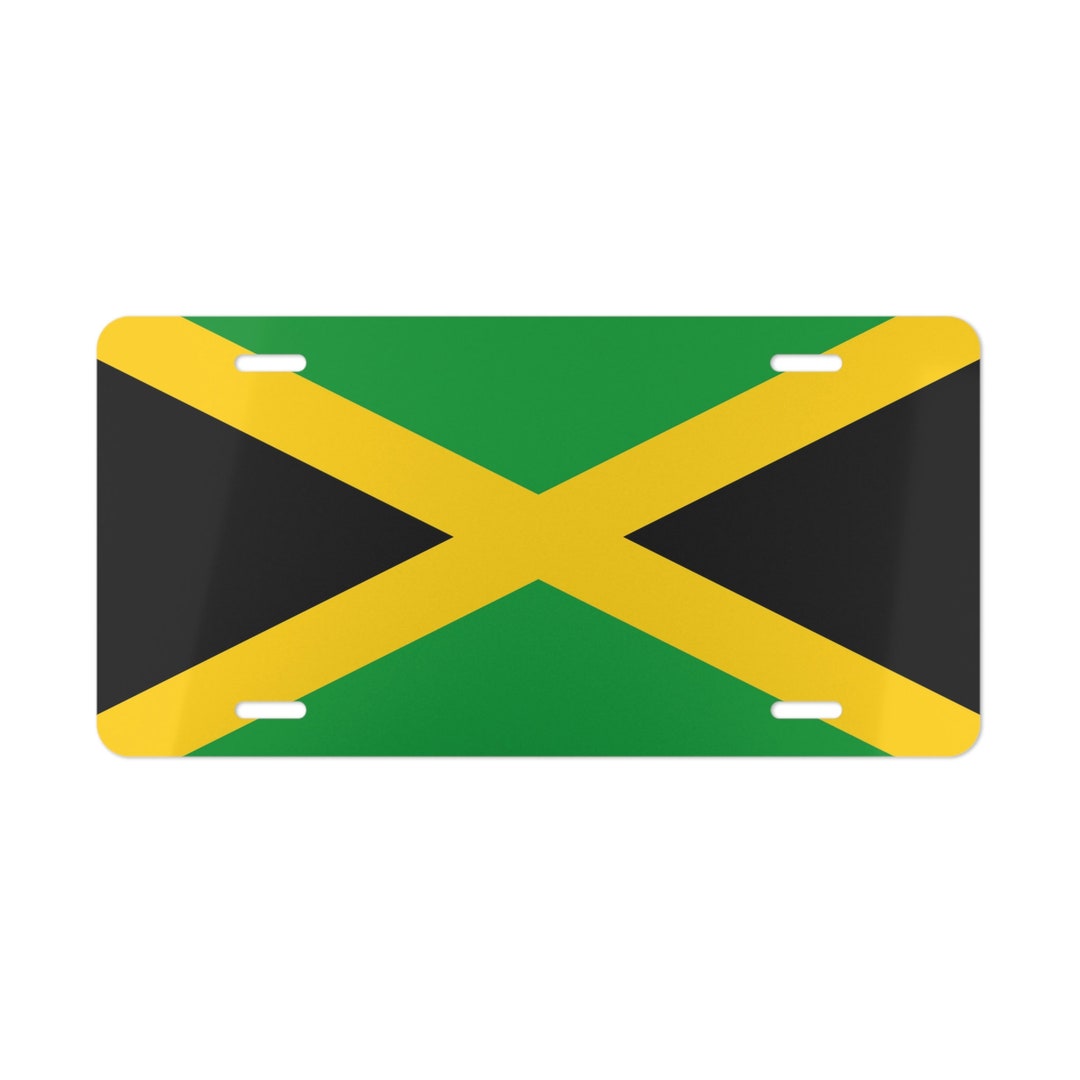 Jamaican Flag Custom Car License Plate Tag - Etsy