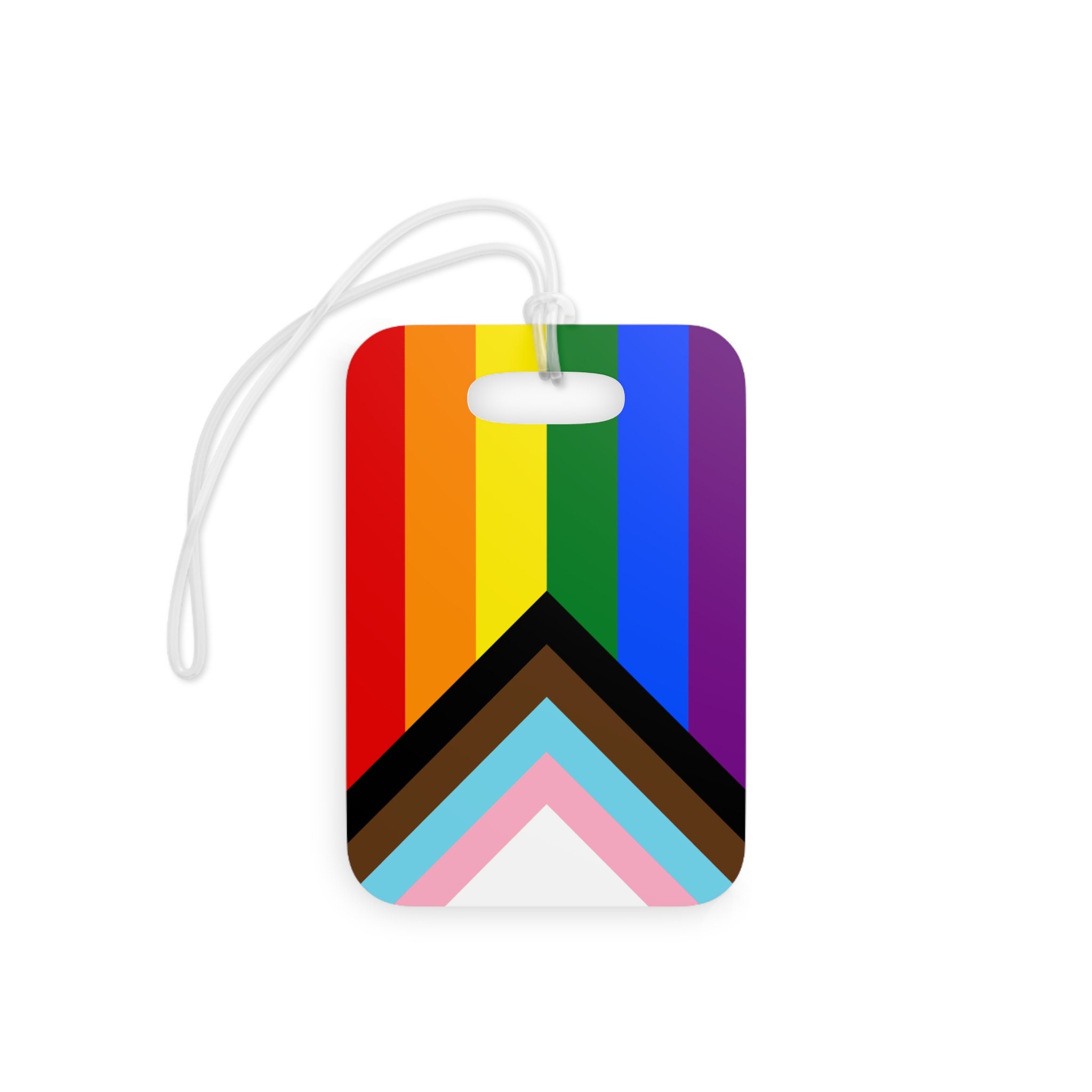 LGBTQ Progress Pride Flag Luggage Tag, Great Travel Gift, Airport Tag ...