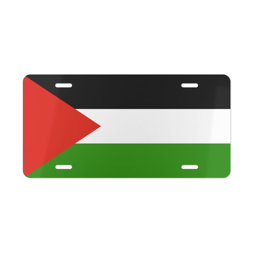 Palestine Flag Car Plate Tag - Etsy