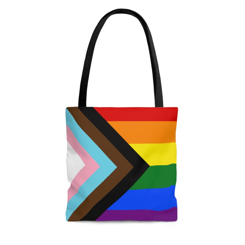 Progress Pride Rainbow Flag LGBTQ Pride Tote Bag - Etsy