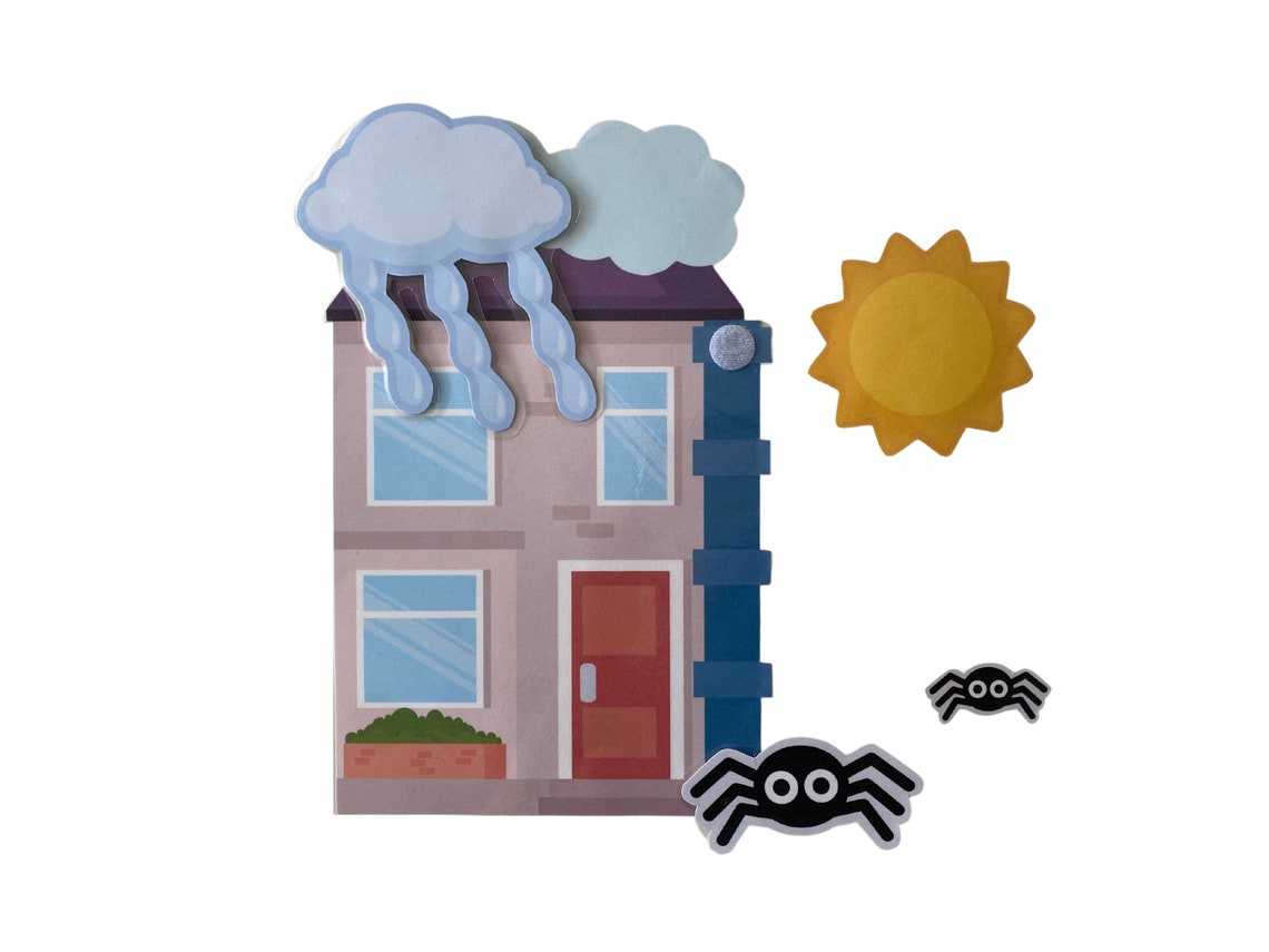 Itsy Bitsy Spider Printable Props. Nursery Rhymes Baby - Etsy