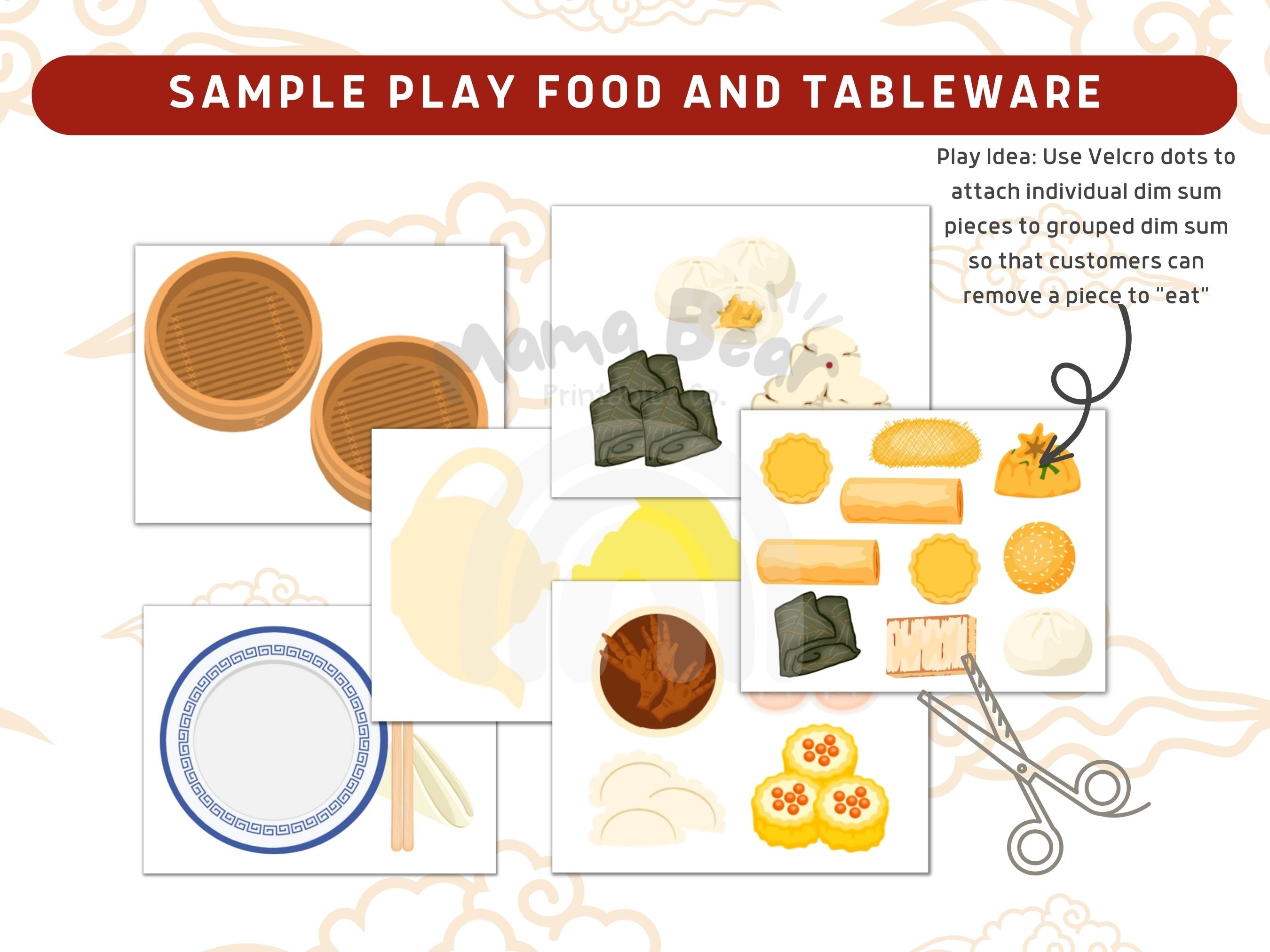 Dim Sum Restaurant Pretend Play Bundle. Yum Cha Dramatic Role - Etsy