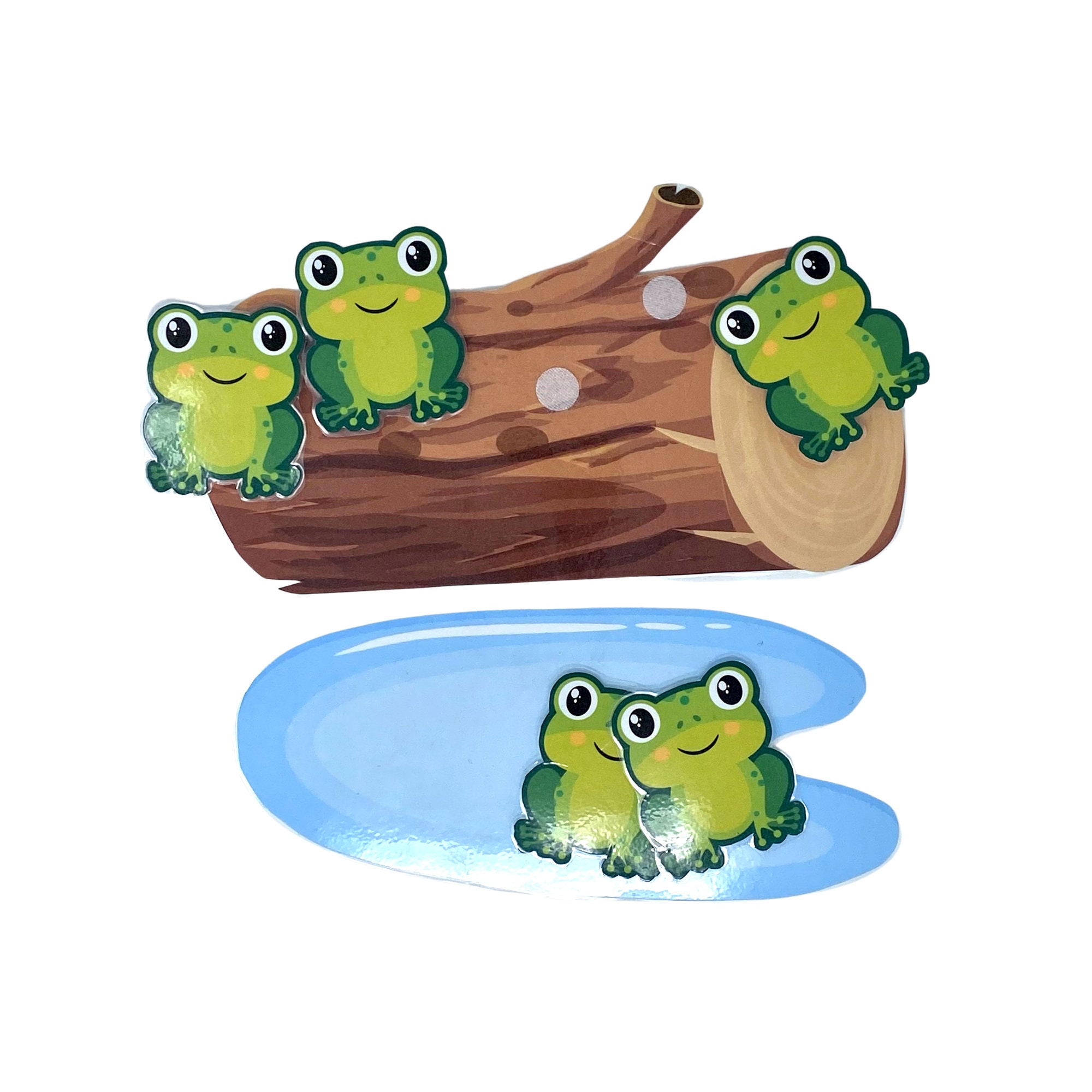 Five Little Speckled Frogs Printable Props. Nursey Rhymes - Etsy UK