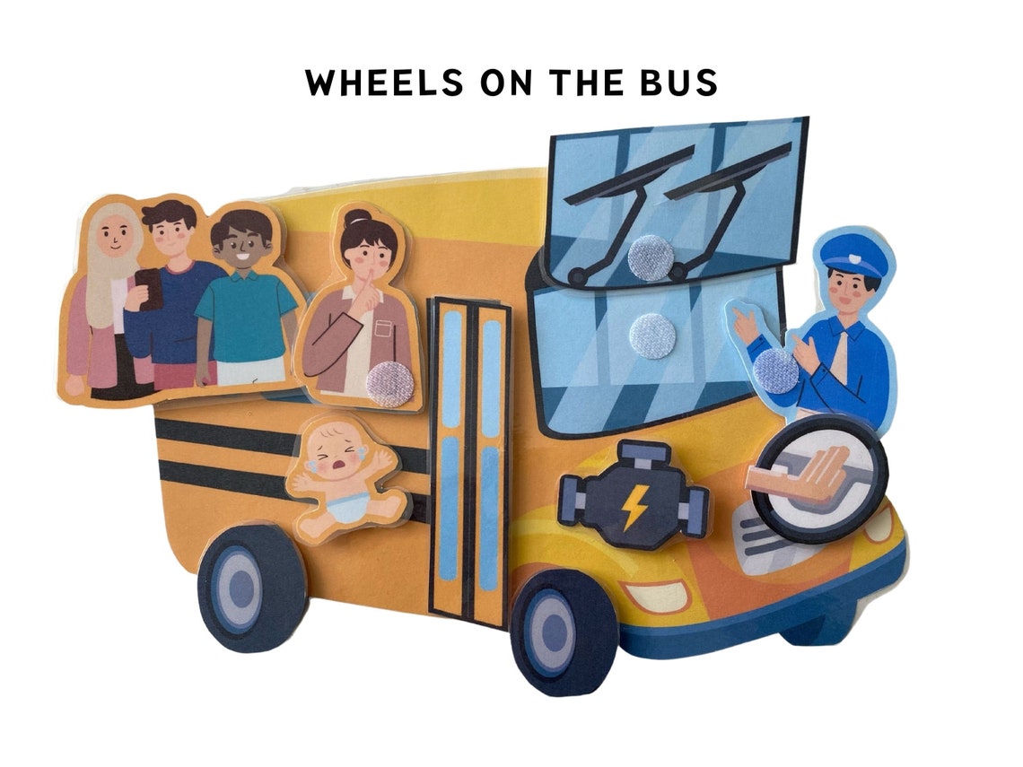 Bundle of 5 Nursery Rhyme Props. Wheels on the Bus Old - Etsy Australia