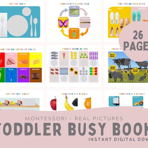 Montessori Book - Etsy