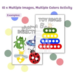 Dot Sticker Activity Bundle for Toddlers and Preschoolers. 34 Printable ...