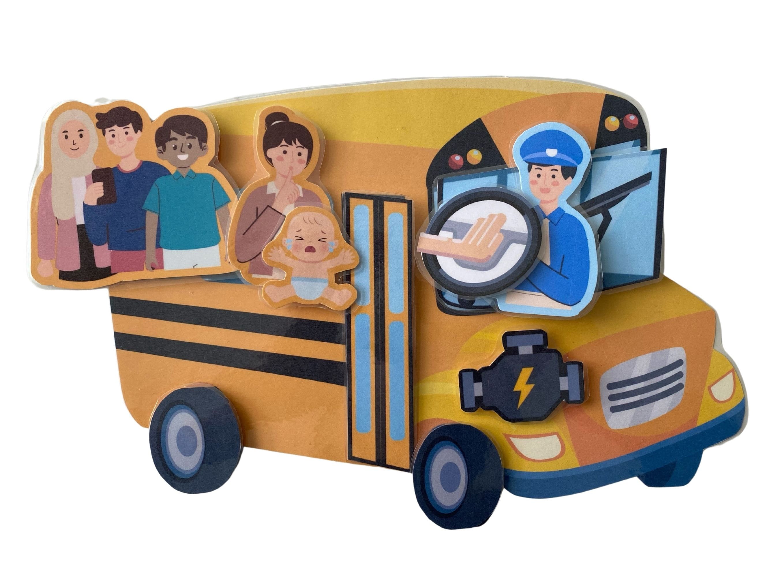 Wheels on the Bus Printable Props. Nursery Rhymes, Baby and Toddler ...