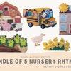 Old Macdonald Had A Farm Printable Props. Nursery Rhymes, Baby and ...
