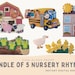 Wheels on the Bus Printable Props. Nursery Rhymes, Baby and Toddler ...
