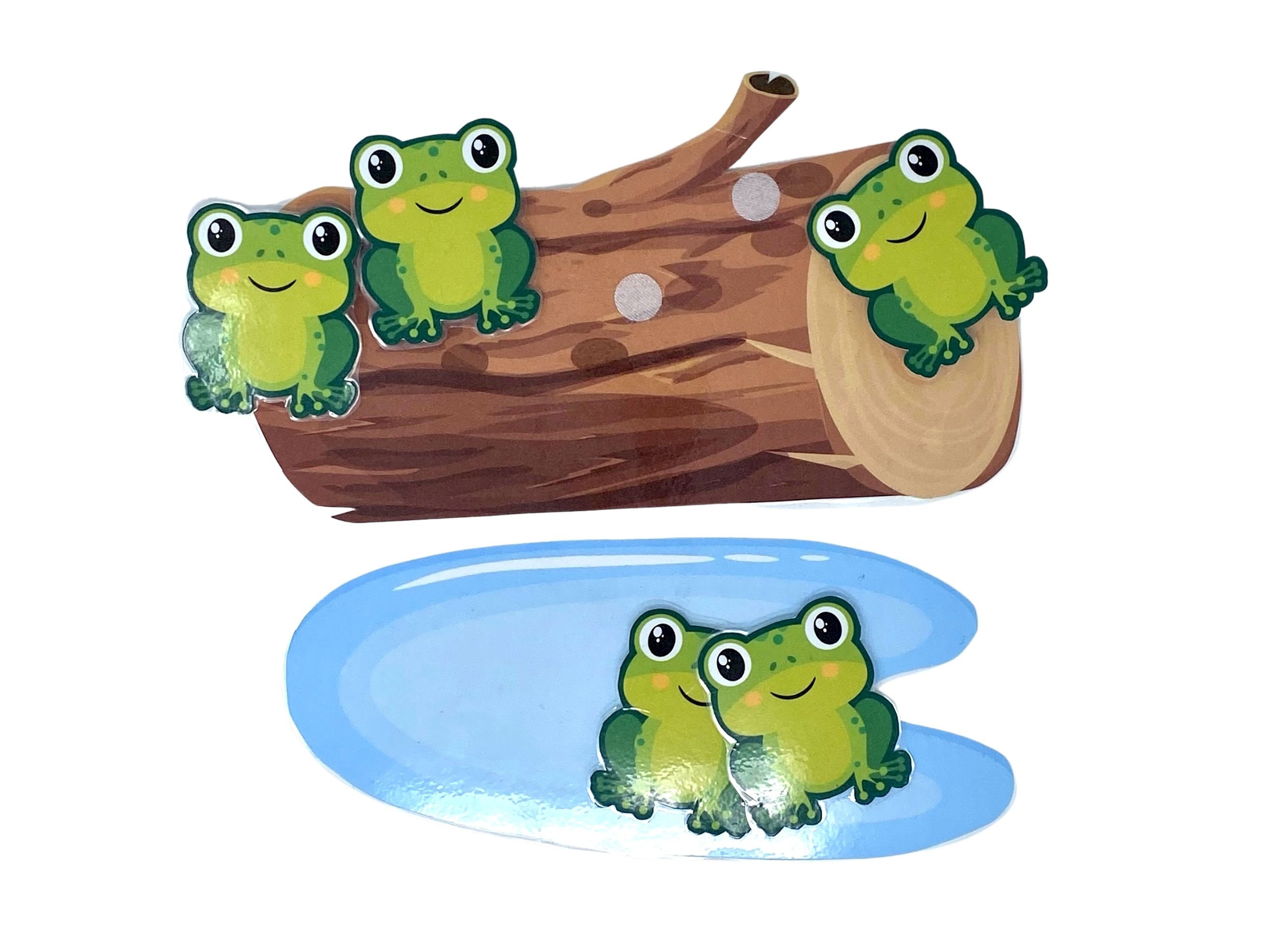 Five Little Speckled Frogs Printable Props. Nursery Rhymes, Baby and ...