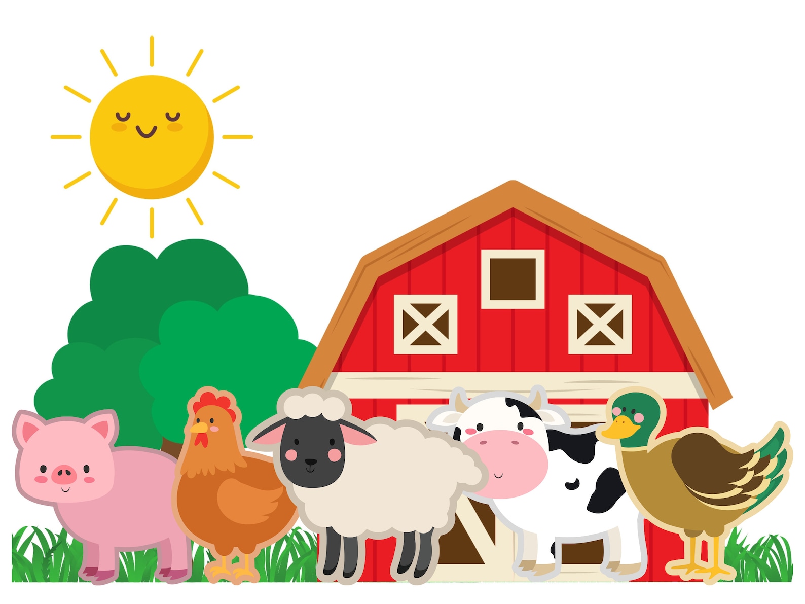 Old Macdonald Had A Farm Printable Props. Nursery Rhymes, Baby and ...