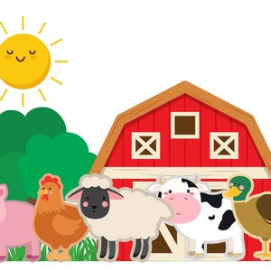 Old Macdonald Had A Farm Printable Props. Nursery Rhymes, Baby and ...