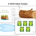 Five Little Speckled Frogs Printable Props. Nursery Rhymes, Baby and ...